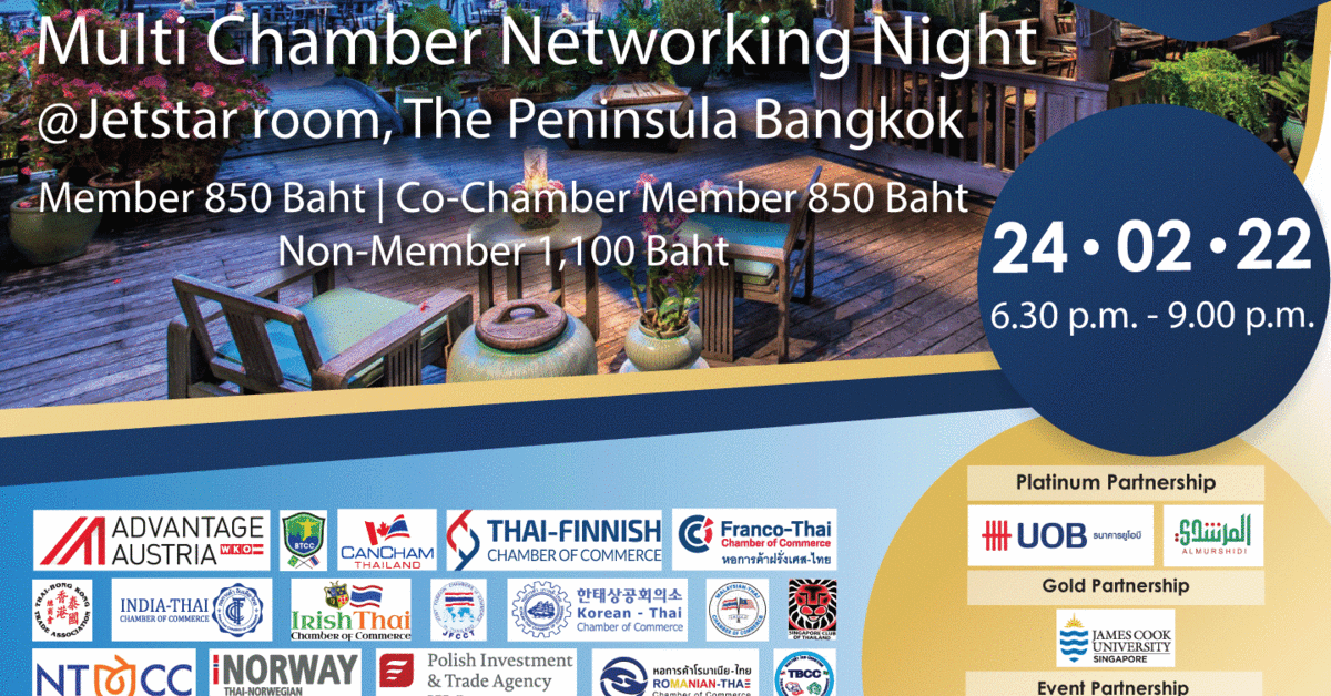 Multi Chamber Networking Night @The Peninsula Bangkok | Franco-thaï ...