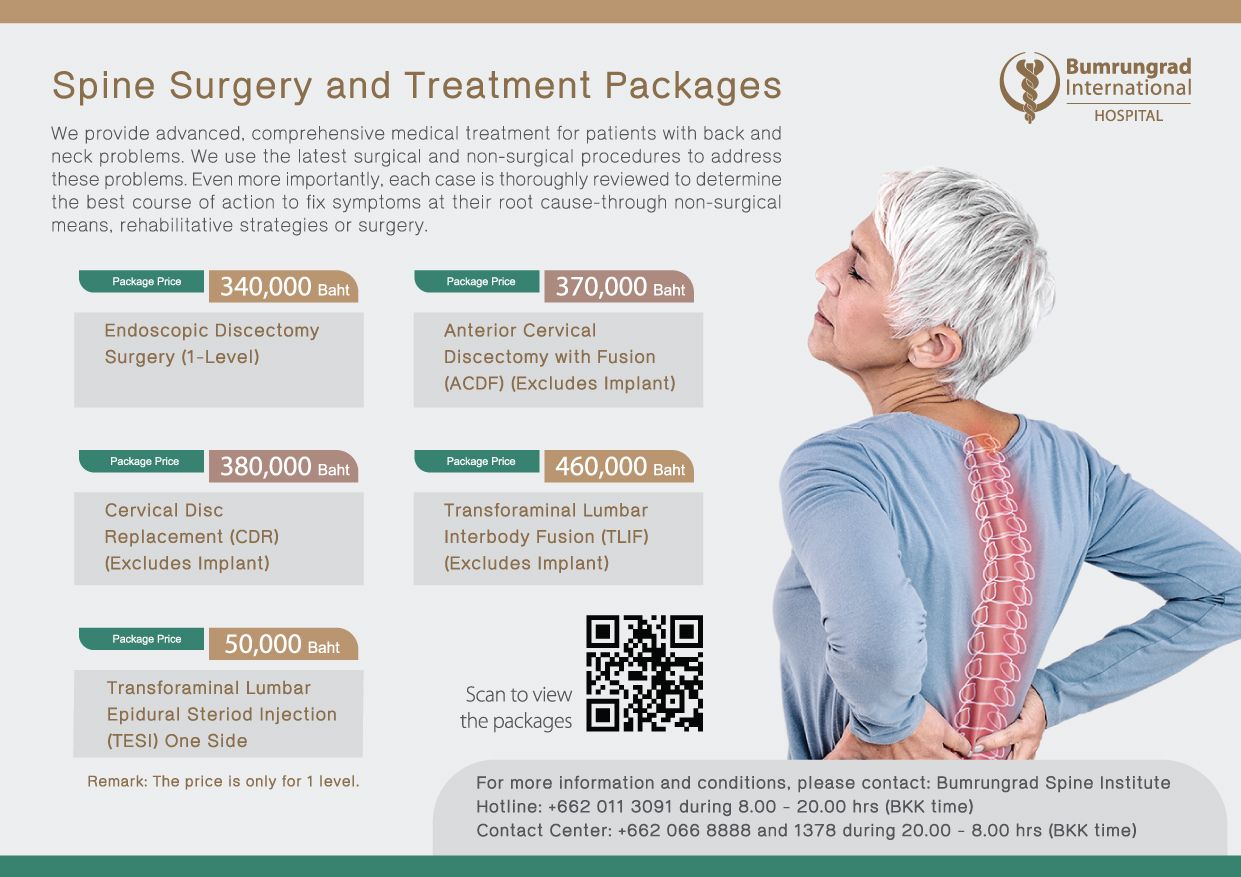 Spine Surgery and Treatment Packages | Franco-thaï Chamber of commerce